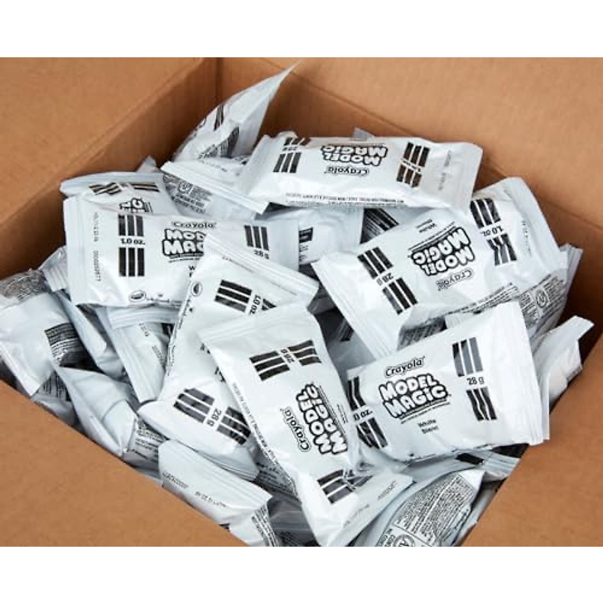 Crayola Model Magic - White (75ct), 1oz Modeling Clay Alternative, Air Dry Clay For Kids, Bulk Classroom Arts & Crafts Supplies