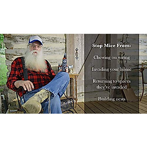 Grandpa Gus's Potent Mouse Repellent Spray, Peppermint & Cinnamon Oil Formula, Repels Mice & Rats from Nesting, Chewing in Homes/RV, Boat/Car, Storage & Wiring, 8 oz (2 Bottles)