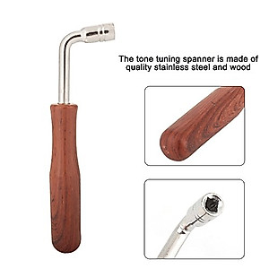 Tuner Professional Piano Tuning Tools,Professional Piano Tuner Spanner L shape Piano Tuning Hammer Lever Wrench Hardwood Handle Guzheng Repair Tool Llave Afinar Piano tuner wrench tuning wrench piano