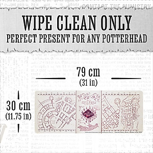 Paladone Harry Potter Marauders Map Large Gaming Mouse Pad for Desk Keyboard Mousepad Non-Slip