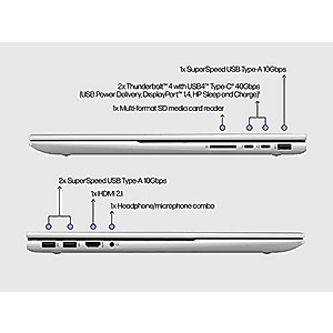 HP Envy 17t-cr0000 Home & Business Laptop (Intel i7-1260P 12-Core, 32GB RAM, 1TB PCIe SSD, Intel Iris Xe, 17.3" 60Hz 4K Ultra HD (3840x2160), WiFi, Win 11 Pro) with MS 365 Personal , Hub