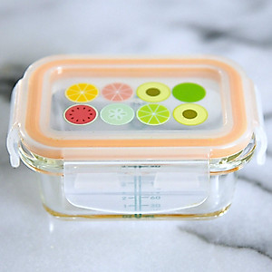 Sage Spoonfuls Glass Baby Food Containers with Lids - 6 Pack, 4 oz Baby Food Jars, Durable & Leakproof, Freezer Storage, Reusable Small Glass Baby Food Containers, Microwave & Dishwasher Friendly