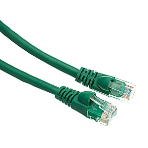 Cable Central LLC Cat 6 Ethernet Cable 100 Feet (10 Pack) High Speed Internet Patch Cord Cat 6 with RJ45 Connector - Green UTP Booted 100 Ft Computer Network Cable, Internet Cable, Cat 6 Cable