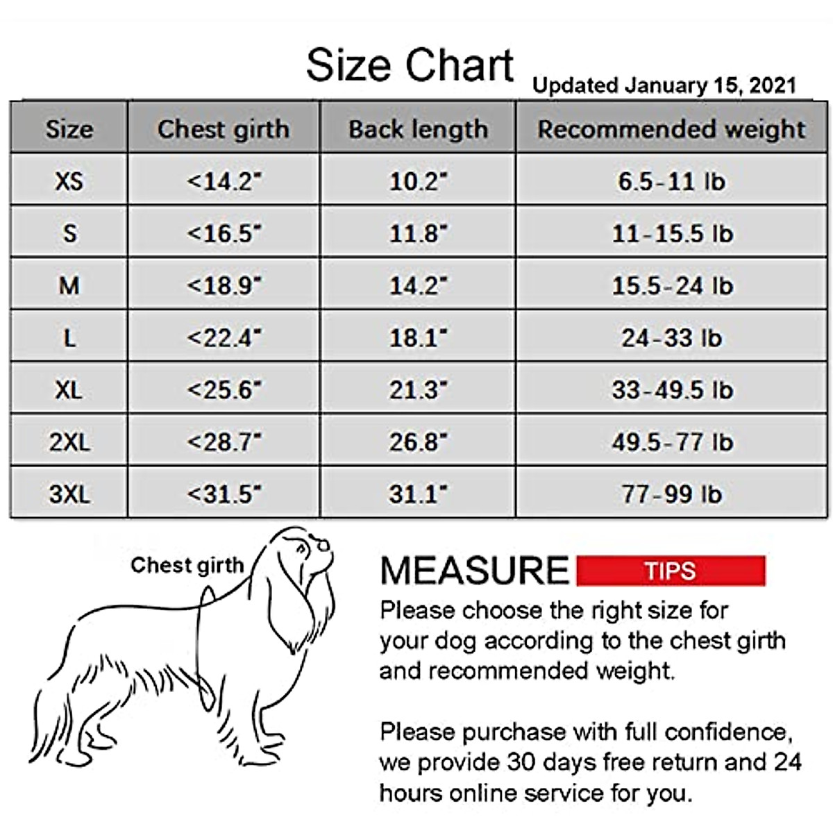 Dog Anxiety Jacket, Dog Coat Dog Anxiety Vest Jacket, Security Vest, Coat Anxiety Shirt for Dogs, Anxiety Jacket for Dogs, Dog Calming Vest for Small Medium Large Dogs (L).