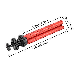 Tripod, Action Camera Tripod, Sturdy Rotation for Mobile Phone for Small Size Action Cameras(red)
