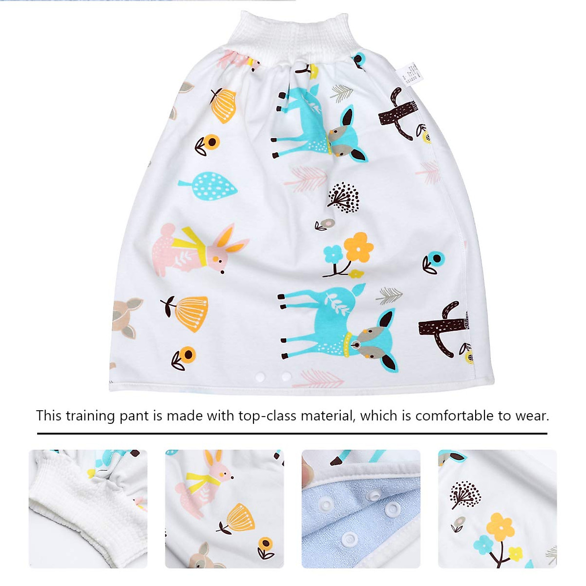 Potty Training Pants Cotton Baby Training Pants Cloth Diaper Skirts Sleeping Bed Clothes for Boy Girl Potty Training (Little Deer) Potty Training Underwear