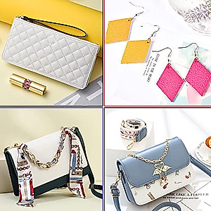 Smooth Solid Color Faux Leather Sheets Roll 12"X53" (30cmX135cm),Very Suitable for Making Crafts, Leather Earrings, Bows,Sewing (Pink)