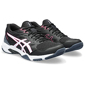 ASICS Women's Gel-Rocket 11 Shoes, 6.5, Black/White