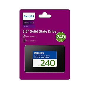 PHILIPS 240GB 2.5” SATA III Internal SSD, Solid State Drive, Up to 550MB/s Read
