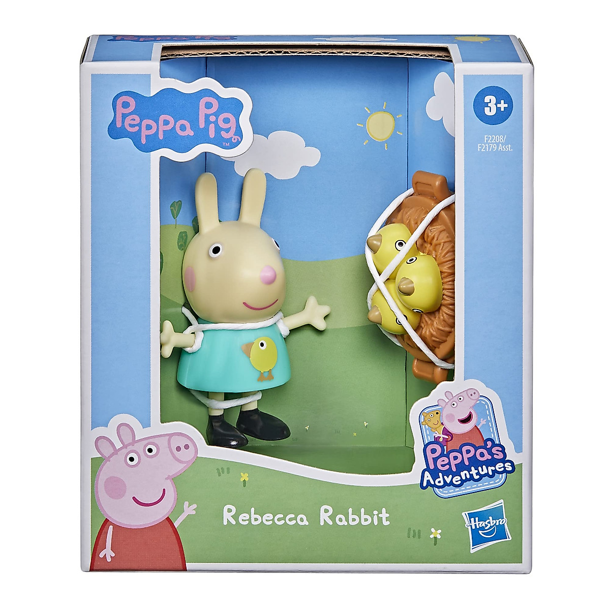 Peppa Pig Peppa’s Adventures Peppa’s Fun Friends Preschool Toy, Rebecca Rabbit Figure, Ages 3 and Up