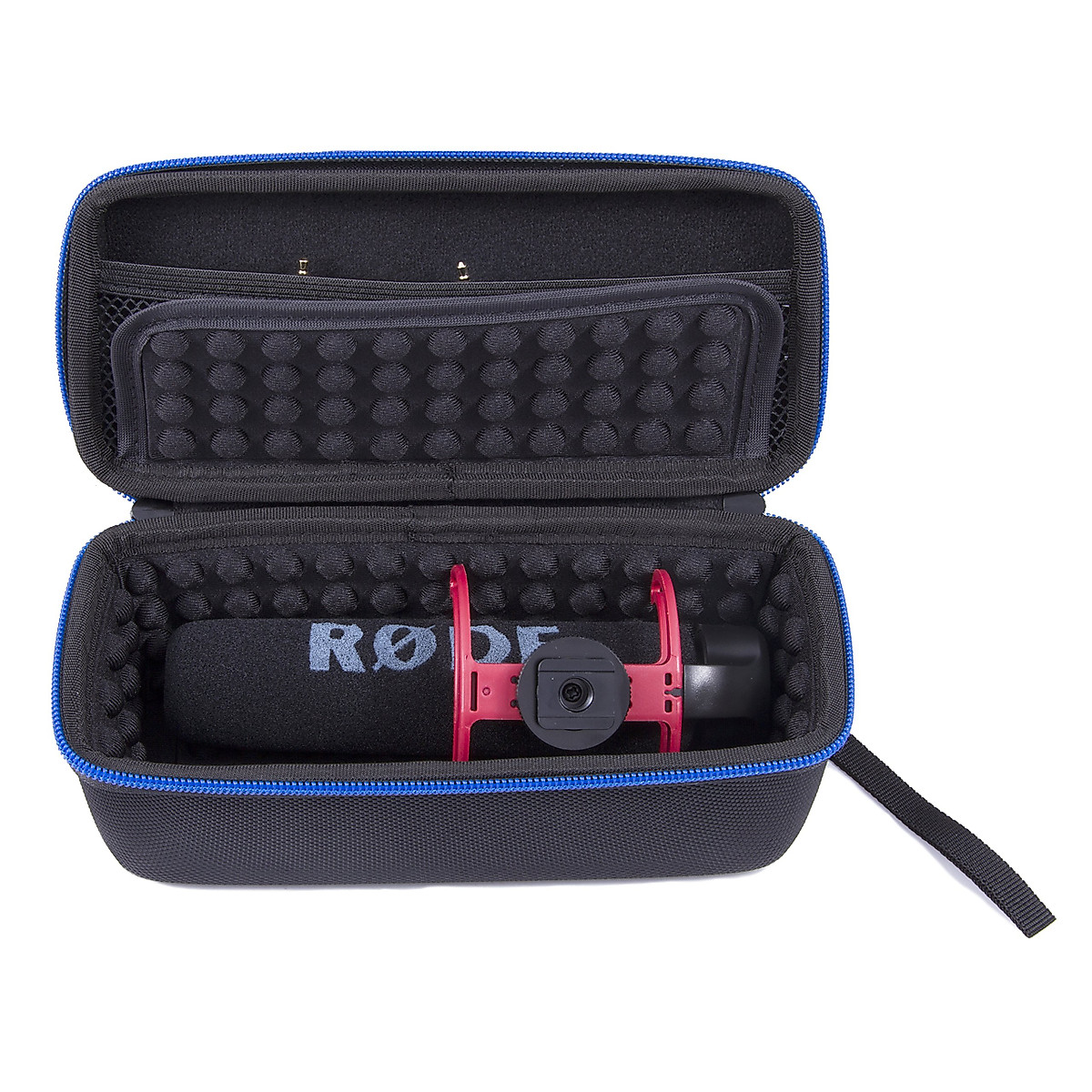 CASEMATIX Travel Case Compatible with Rode VideoMic Go Camera Microphone, 3.5mm Patch Cable and Accessories, Travel Case Only
