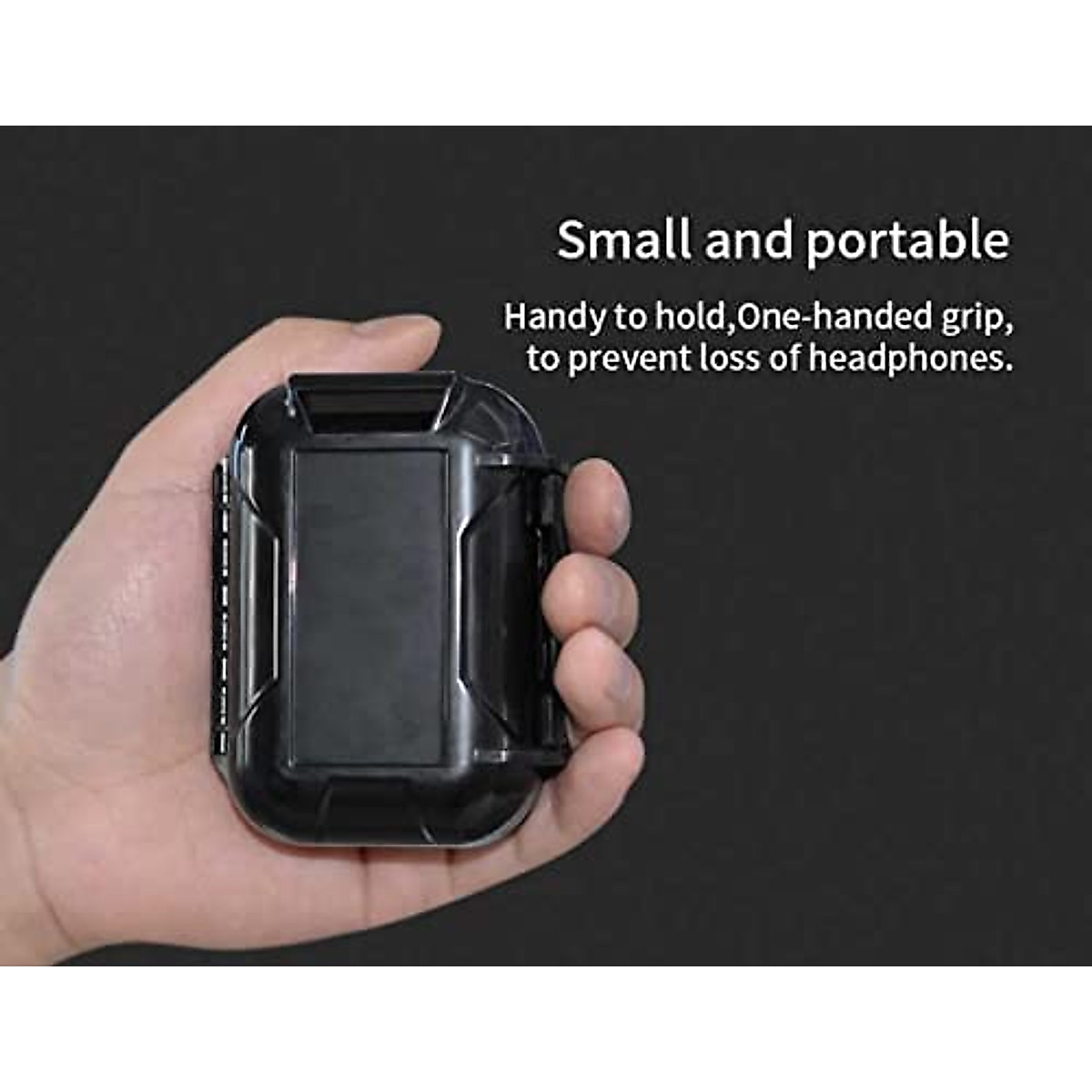 FEDAI ABS Resin Hard Storage Box Multifunction Protective Case for Earphone, Earbud, in-Ear Monitor Eartip(Orange)