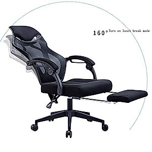 Ergonomic Mesh Office Chair High Back Computer Chair Desk Chair Mesh Chair with Thick Cushion Soft Adjustable (Color : C)