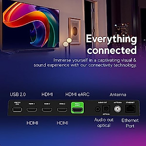 VIZIO 55-Inch Class M-Series Quantum Pro 4K QLED 60Hz Smart TV, Dolby Vision, HDR10+, Apple Airplay and Chromecast Built-in + Free Wall Mount (No Stands) - M55Q6-J01 (Renewed)