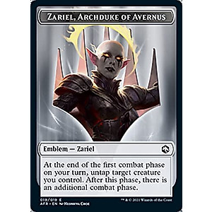 Magic: the Gathering - Zariel, Archduke of Avernus Emblem Token (019) - Adventures in The Forgotten Realms