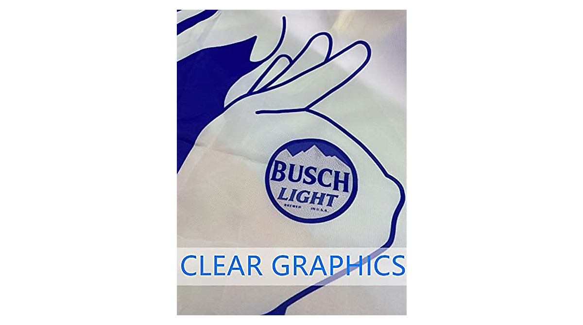 NIKIDAS I Love Titties & Busch Light Flag - Fun Decor