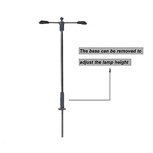 LQS11W 10pcs Model Railway Train Lamp Post Street Bright White Lights N TT Scale LEDs New