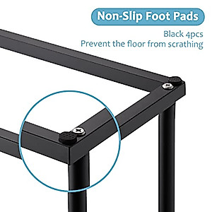 Towel Racks for Bathroom, 2 Tier Free Standing Towel Rack, Stainless Steel Towel Rack Stand for Bath Towel, Blanket Rack, Matt Black, DECLUTTR