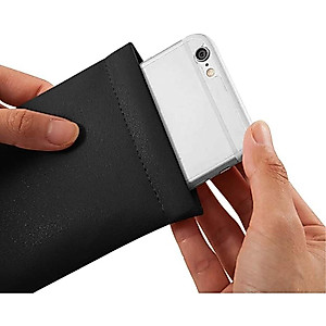 alladaga 3 Pack Leather Soft Sunglasses Case Squeeze Top Portable Eyeglasses Pouch Glasses Bag for Women Men