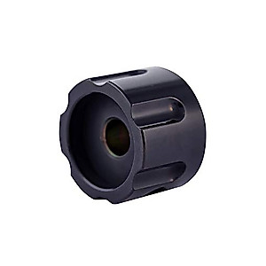 Guyker 3Pcs Guitar Potentiometer Control Knobs for 6mm(0.24”) Dia. Shaft Pots - Knurled Volume and Audio Switch Knob Replacement for Electric Guitar or Precision Bass - Zinc alloy, black