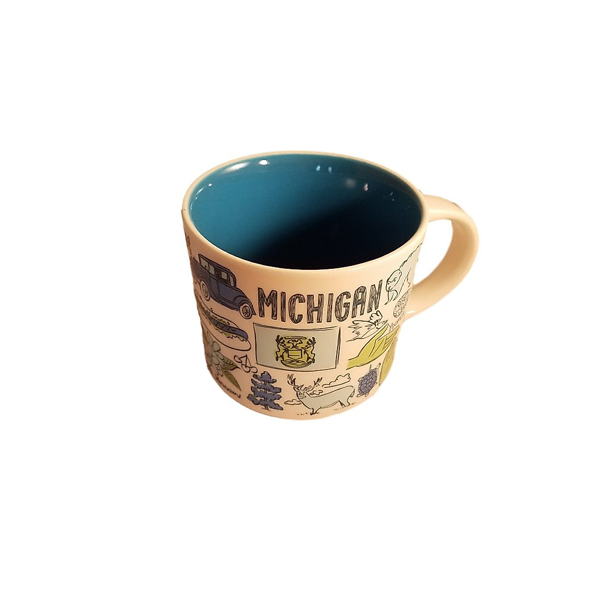 Starbucks Michigan Been There Series Ceramic Coffee Mug, 14 oz