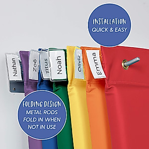 Factory Direct Partners 10500-N Hanging Rest Mat Metal Mount - Space-Saving Wall Rack for Preschool/Daycare Nap Mats