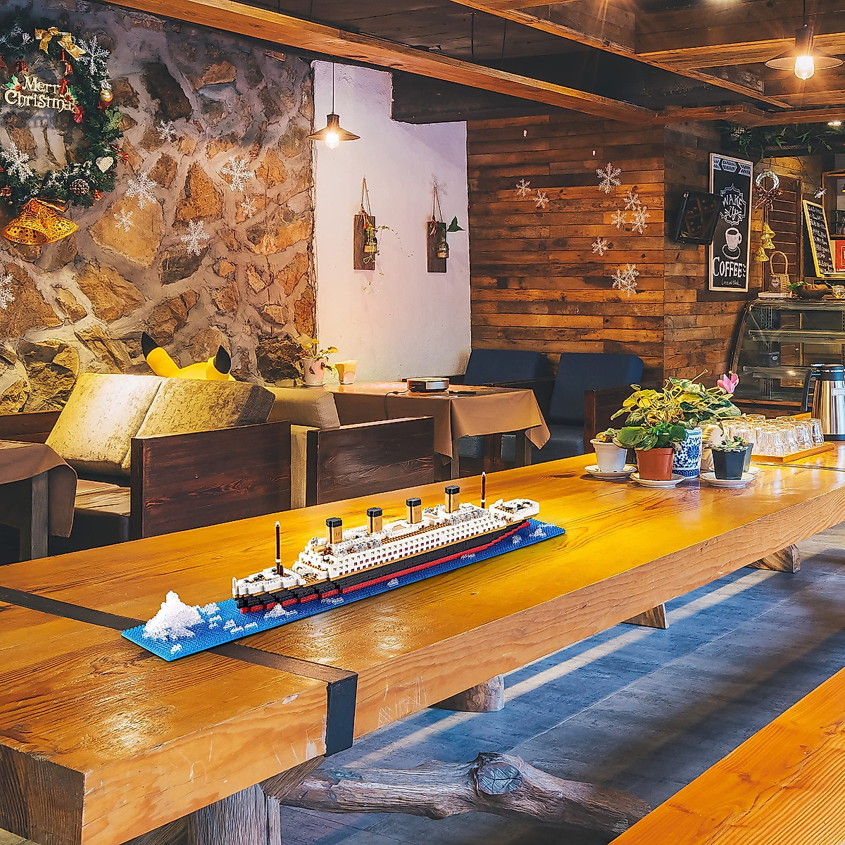 DAFDAG Titanic Large Size Mini Building Blocks Building Kit for DIY Mini Building Blocks and Toy Gifts for Adults or 14+ Kids （1872 Pieces）