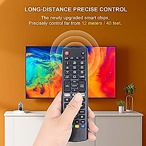 2 PC Universal Remote Control for LG Smart TV Remote Control,Compatible for All LCD LED 3D HDTV Smart TVs AKB75095307 AKB75375604 AKB74915305