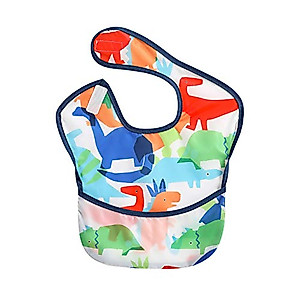 PandaEar 3 Pack Super Light Weight Baby Bib, Waterproof, Washable, Stain Oil and Odor Resistant 12-48 Months (Boy)