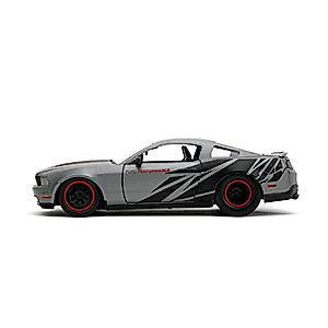 Big Time Muscle 1:24 2010 Ford Mustang GT Die-Cast Car, Toys for Kids and Adults(Charcoal Grey)