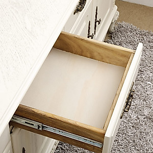 Hersvin Shelf Liners, 23.6x196.9 Inch EVA Non-Adhesive Drawer Mats, Cupboard Pad, Kitchen Cabinet Lining Fridge Cushion for Home Office (Clear/Dot, 60x500cm)