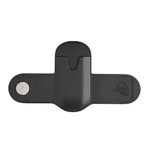 Stethoscope Holder Hip Clip with Upgraded Secure Magnetic Closure and Bell Pocket – Hygienic Stethoscope Clip Designed to Hold All Brands & Styles – Includes Replacement Stethoscope Ear Tips (Black)