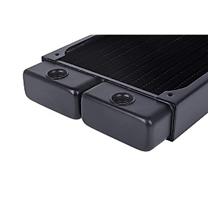 Alphacool NexXxos ST30 Full Copper 360mm Radiator V.2, 120mm x 3, Triple Fan, Black