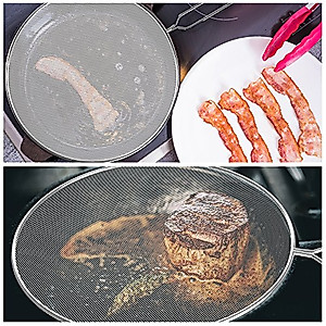 Classic Cuisine Splatter Screen Guards, small, medium and large, Stainless Steel