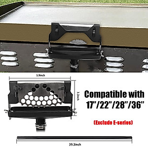 ZPMOCKAQ Rear Grease Drainage Funnel for Blackstone Grease Cup, Upgraded Food Mesh Screen Block Grease Trap, Innovative Blackstone Accessories, Flexible Large Capacity with Hose