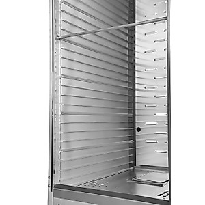 KoolMore 33 in. Commercial Insulated Heated Holding/Proofing Cabinet with Glass Door and 36-Pan Capacity in Silver, UL and NSF Listed (KM-CHP36-SIGL)