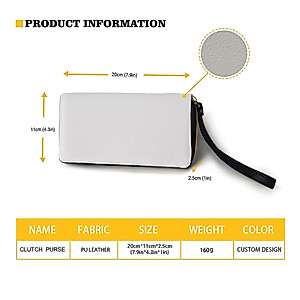 DISNIMO Sexy Leopard Lip Kiss Wallet PU Leather Purse Large Capacity Wristlet Zipper Clutch Credit Card Holder Bag Gift for Women Teens Girls