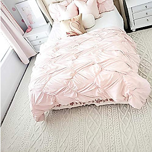 Orian Rugs Boucle Collection 403848 Indoor/Outdoor High-Low Jenna Area Rug 5'2" x 7'6", Natural Ivory, 5 ft 2 in x 7 ft 6