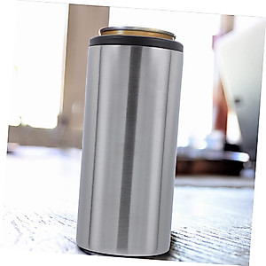 Alipis 1pc Vacuum Insulation Tank Beverages Water Bottle Convenient Bottle Cover Wine Chiller Beer Cooler for Cans Cola Insulated Mug Stylish Beer Bottle Cover Vacuum Cola Can