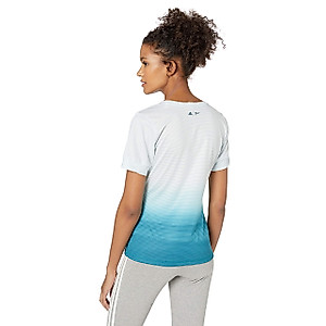 adidas Women's Parley Tee, White/Blue Spirit, Medium