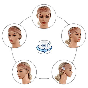 Appearanz Wig Grip Band for Lace Front, No-slip Velvet Wig Grip Headbands for Women (Beige)