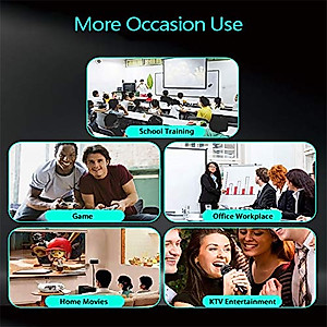 BBSJ 72inch 4:3 Wall Mounted Matte White Projection Pull Down Screen Canvas LED Projector Screen for Home Theater Office