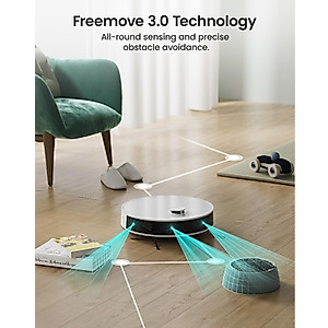 Lefant N3 Robot Vacuum and Mop Combo, Precision Mapping with Lidar & dToF Sensors, Max 4000Pa Suction, Ultrasonic Carpet Detection, Robotic Vacuum Cleaner with Sonic Mopping, WiFi/App/Alexa Control