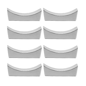 Beufee Chopstick Rest 8pcs, Stainless Steel Chopstick Holder Knife Rest Boat Shape Chopstick Spoon Knife Fork Cutlery Holder