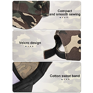 Geyoga 4 Pieces Men Camouflage Baseball Cap Army Military Camo Hat Camouflage Outdoor Sports Cap Camo Tactical Cap Hunting Fishing Hat for Men Women