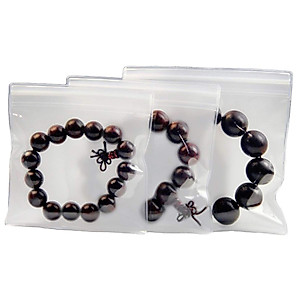 PABCK 5.9x5.9 inch (Inside Size 5.7x5.4 inch) 5.9mil Clear Jewelry Anti Oxidation Bag Clarity Packaging for Zip Resealable Closure Lock Pouch Plastic Pack for Bracelet Rings Earrings Pack of 30