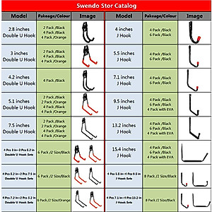 Yisunnan Kayak Storage Utility Rack, Heavy Duty Garage Hangers, Wall Mount or Dock Hanging Hooks for Canoe,Paddle Board,Surfboard,Snow Board,Ladder