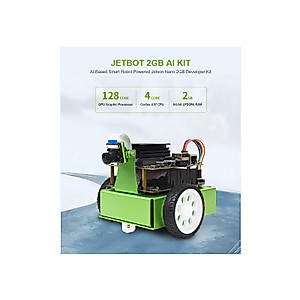 Waveshare JetBot 2GB AI Kit Accessories Package for Jetson Nano 2GB Developer Kit (not Included) Smart Robot