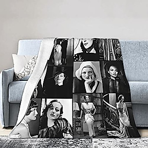 Joan Crawford Collage Blanket Ultra-Soft Micro Fleece Blanket Warm Cozy Plush Bed Blanket Lightweight Sofa Throw Blanket