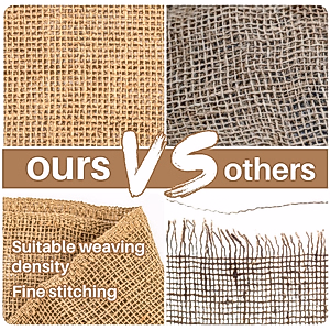 MAQIHAN Burlap Fabric Roll - Garden Burlap Fabric Roll 40" X 13 Feet Natural Burlap Material Fabric Roll Trees Fabric Burlap Tree Wrap Outdoor Plant Jute Fabric Burlap Rolls for Crafts Gardening Decor